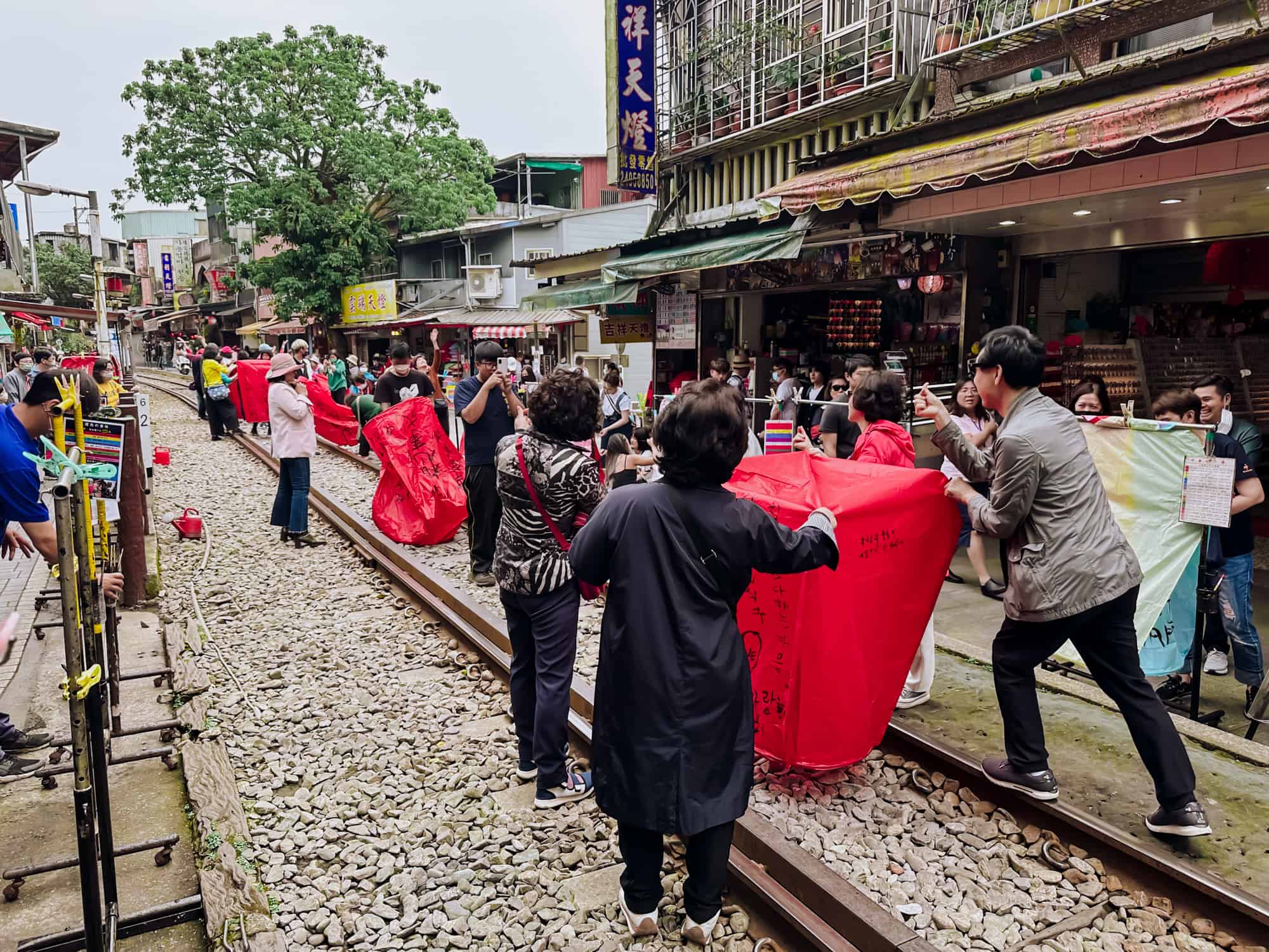 Shifen, Taiwan: The Lanterns, Old Street, and Waterfall Park - Jared's ...